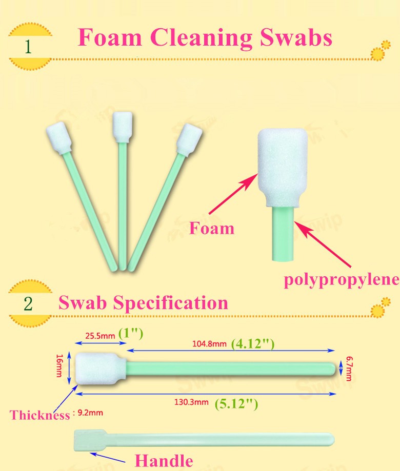 Printhead cleaning stick sponge tip clean swabs foam for Epson Mutoh ...